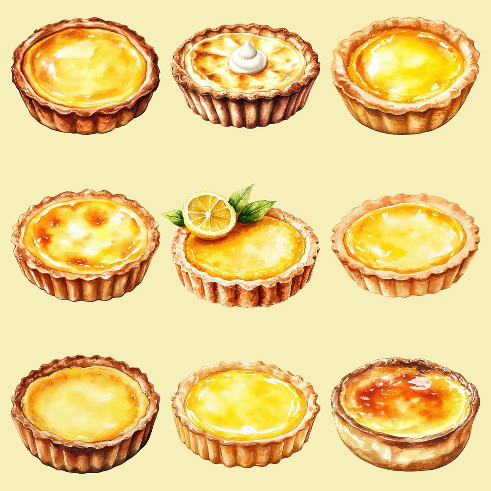 Pie food design element set | Free Photo - rawpixel