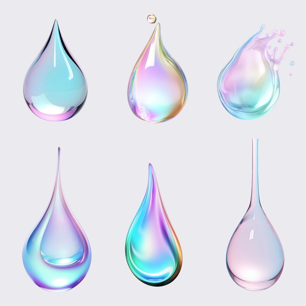 Water drop design element set | Free Photo - rawpixel