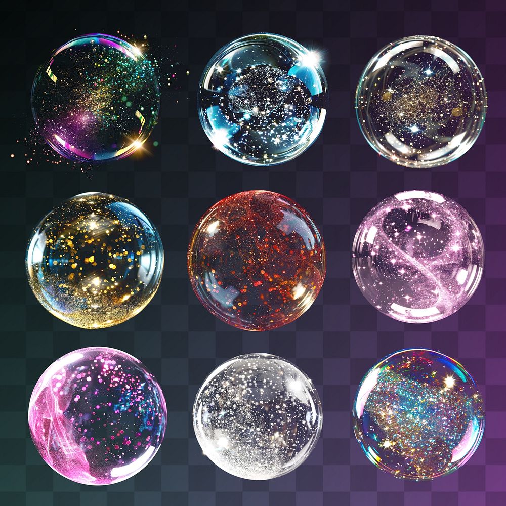 Soap bubble design element set | Free Photo - rawpixel