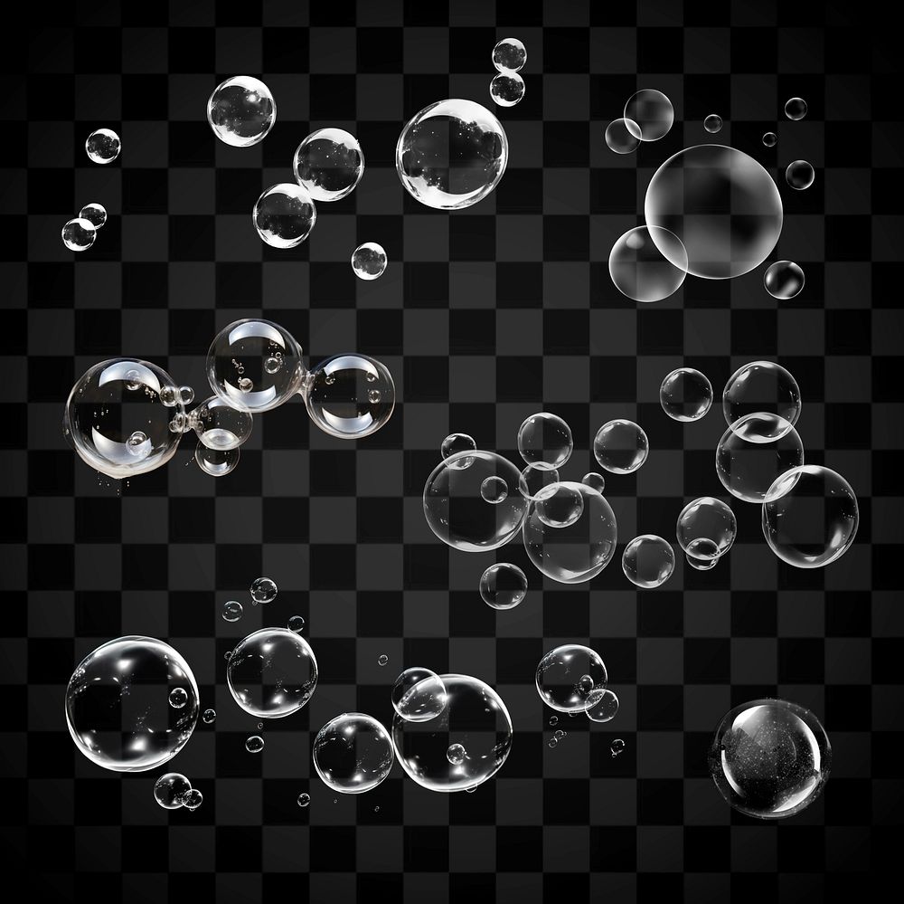 Soap bubble design element set | Free Photo - rawpixel