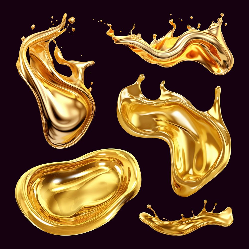 Gold paint splash design element | Free Photo - rawpixel