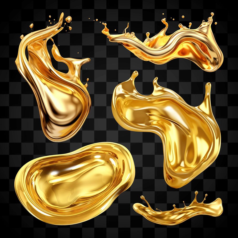 Gold paint splash design element | Free Photo - rawpixel