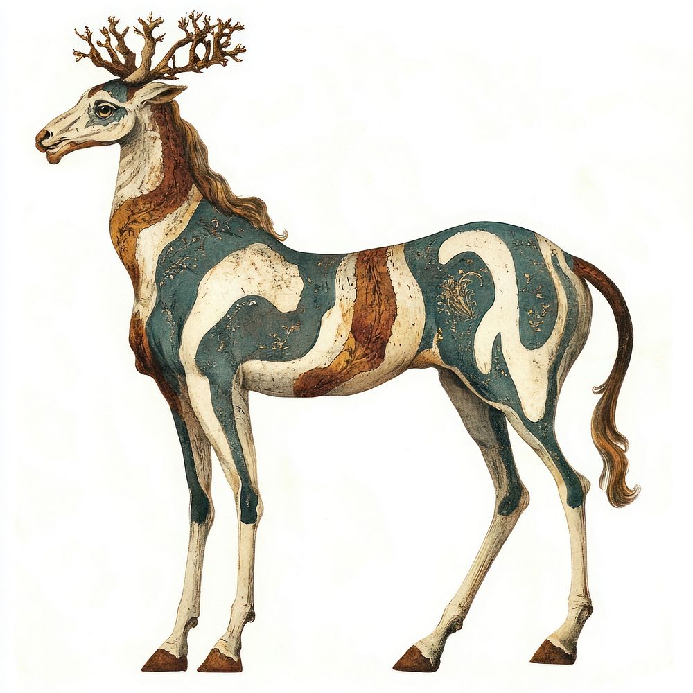 Mythology animal illustration antelope wildlife. | Free Photo ...