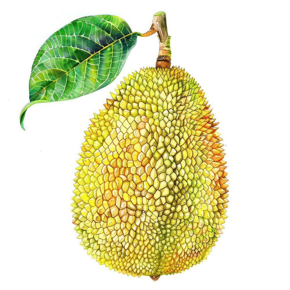 An isolated fresh jackfruit illustration | Free Photo Illustration ...