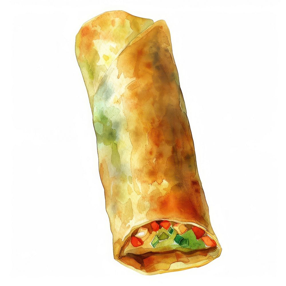 An isolated spring roll food | Free Photo Illustration - rawpixel