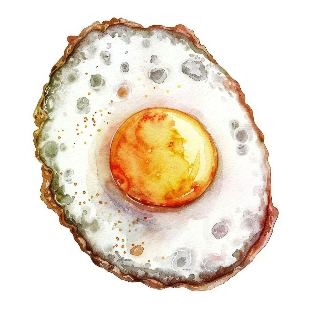 isolated fried egg food illustration | Free Photo Illustration - rawpixel