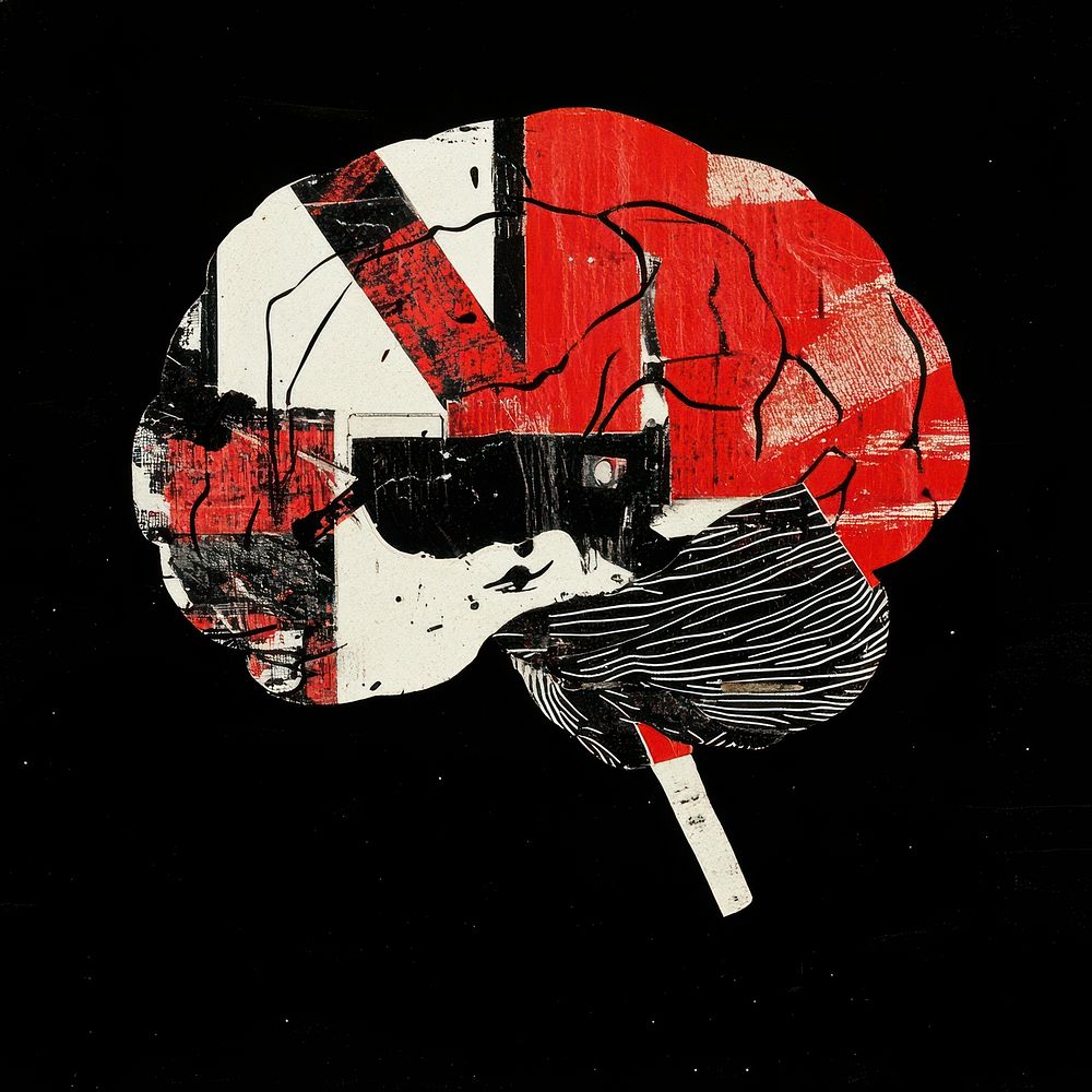 A brain collage illustration modern. | Free Photo Illustration - rawpixel
