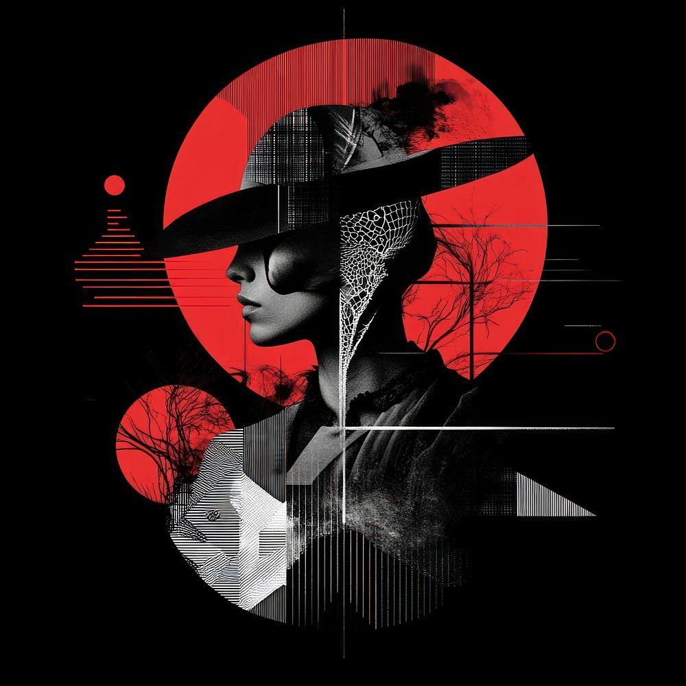 A witchcraft illustration silhouette collage. | Free Photo Illustration ...