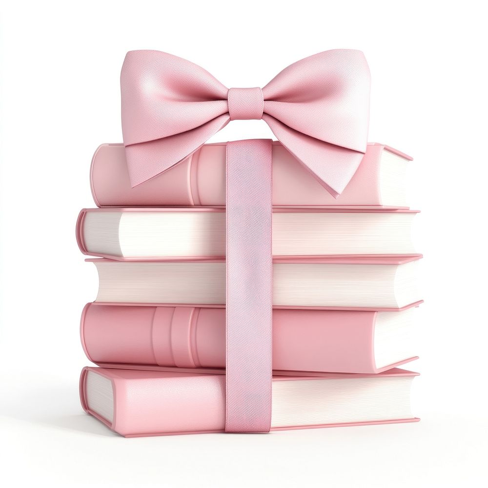 Coquette books ribbon stack pink. | Free Photo Illustration - rawpixel