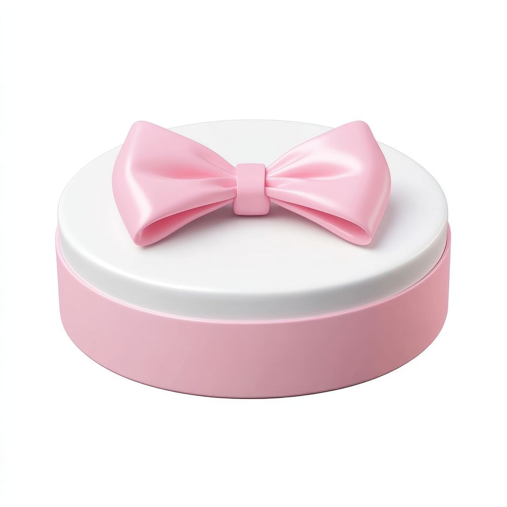 Coquette gift box white round | Free Photo Illustration - rawpixel