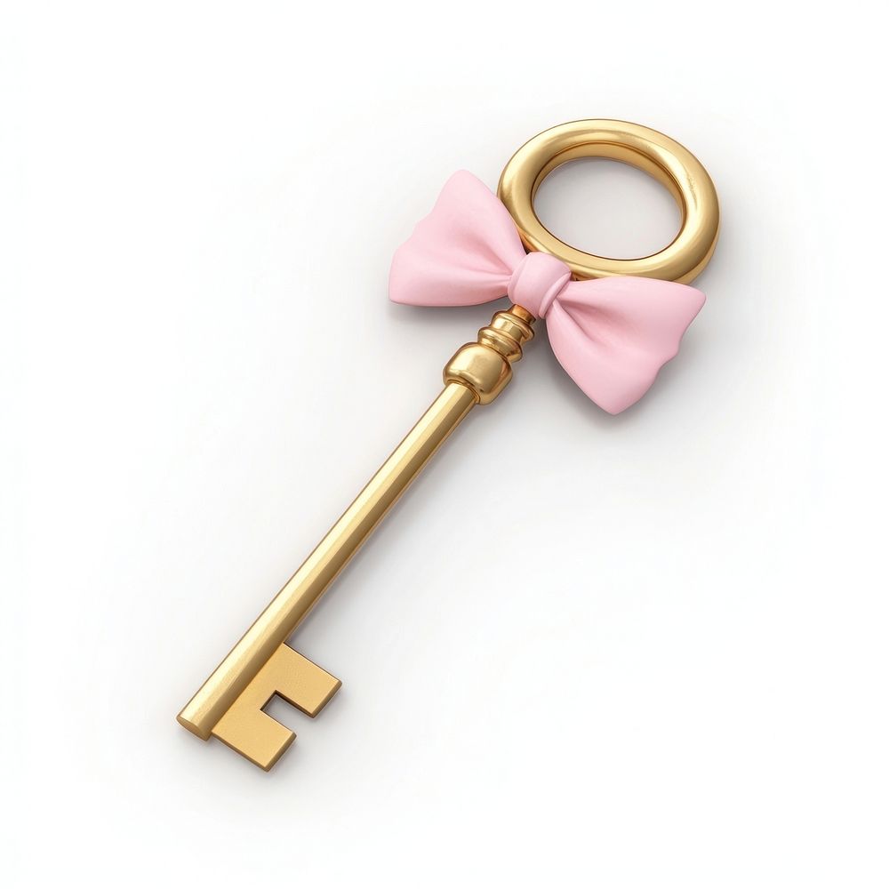 Coquette golden key vintage ribbon | Free Photo Illustration - rawpixel
