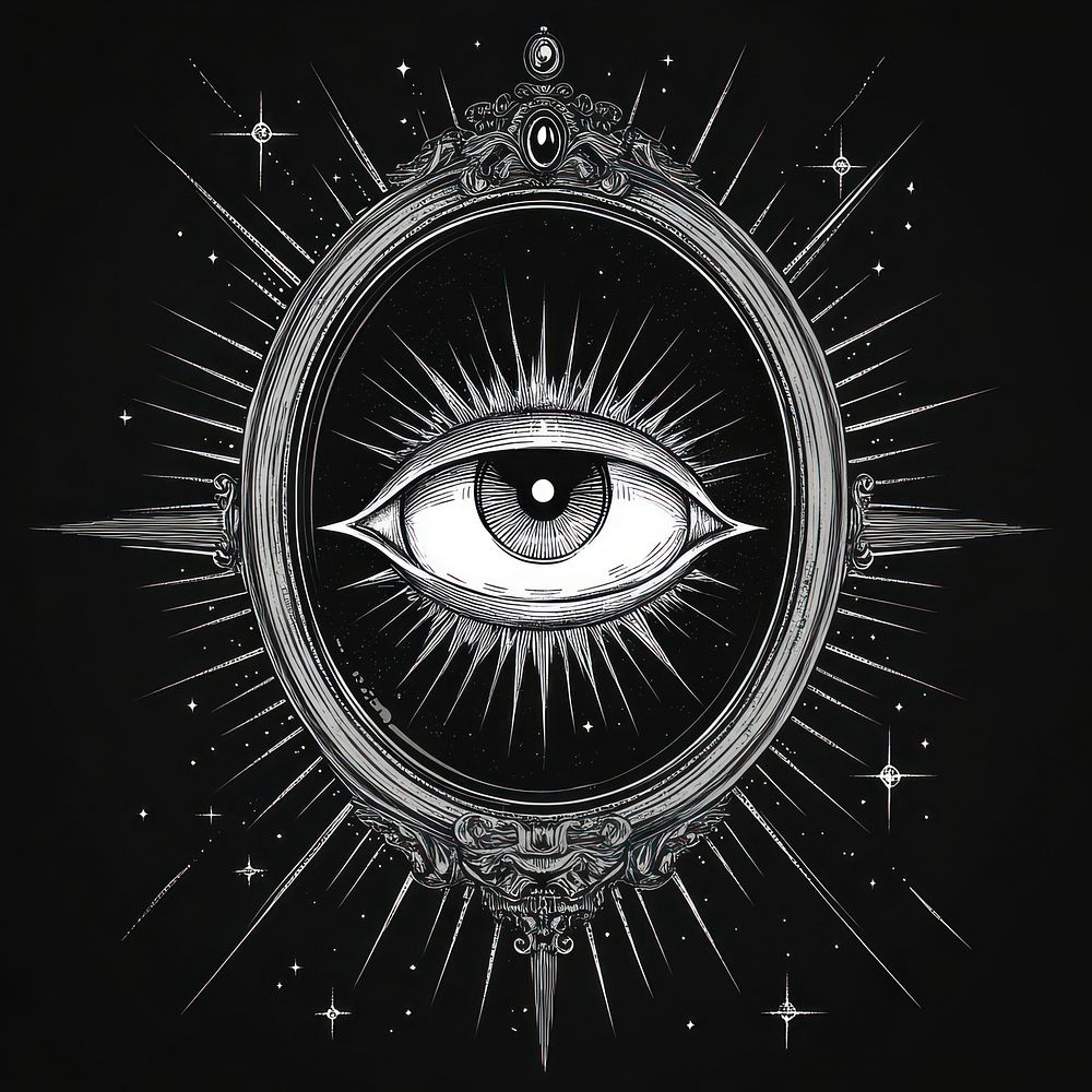 Scrying mirror illustration vintage transportation. | Free Photo ...