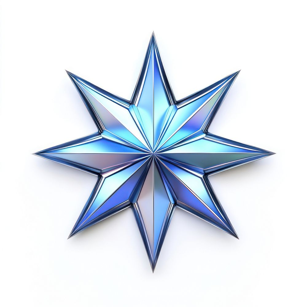 Silver-Blue Star illustration design modern. | Free Photo Illustration ...