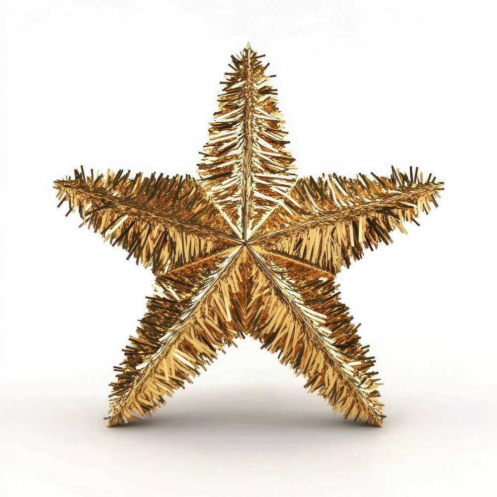 Tinsel Star christmas tinsel star. | Free Photo Illustration - rawpixel