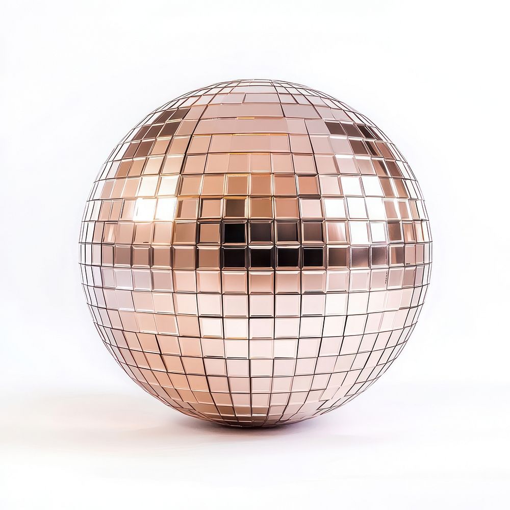 Rose gold disco ball sphere | Free Photo - rawpixel
