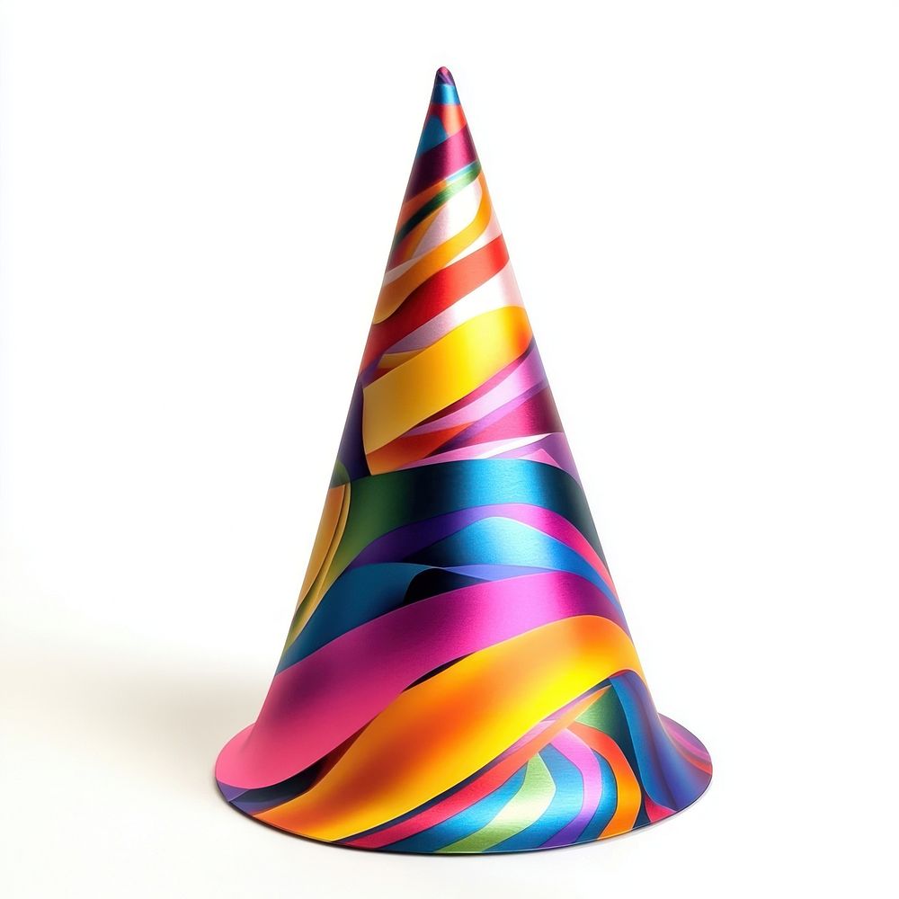 Party hat vibrant rainbow cone. | Free Photo - rawpixel