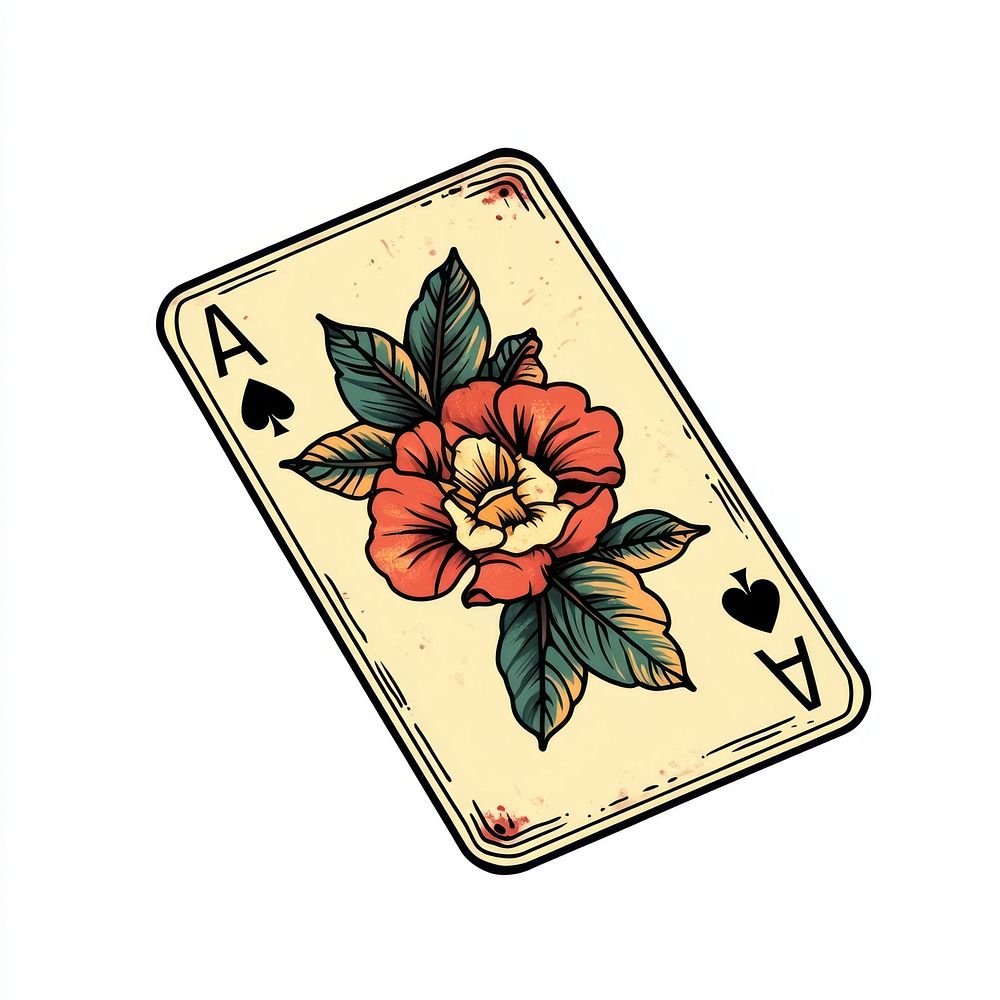 Taro cards illustration vintage flower | Free Photo Illustration - rawpixel