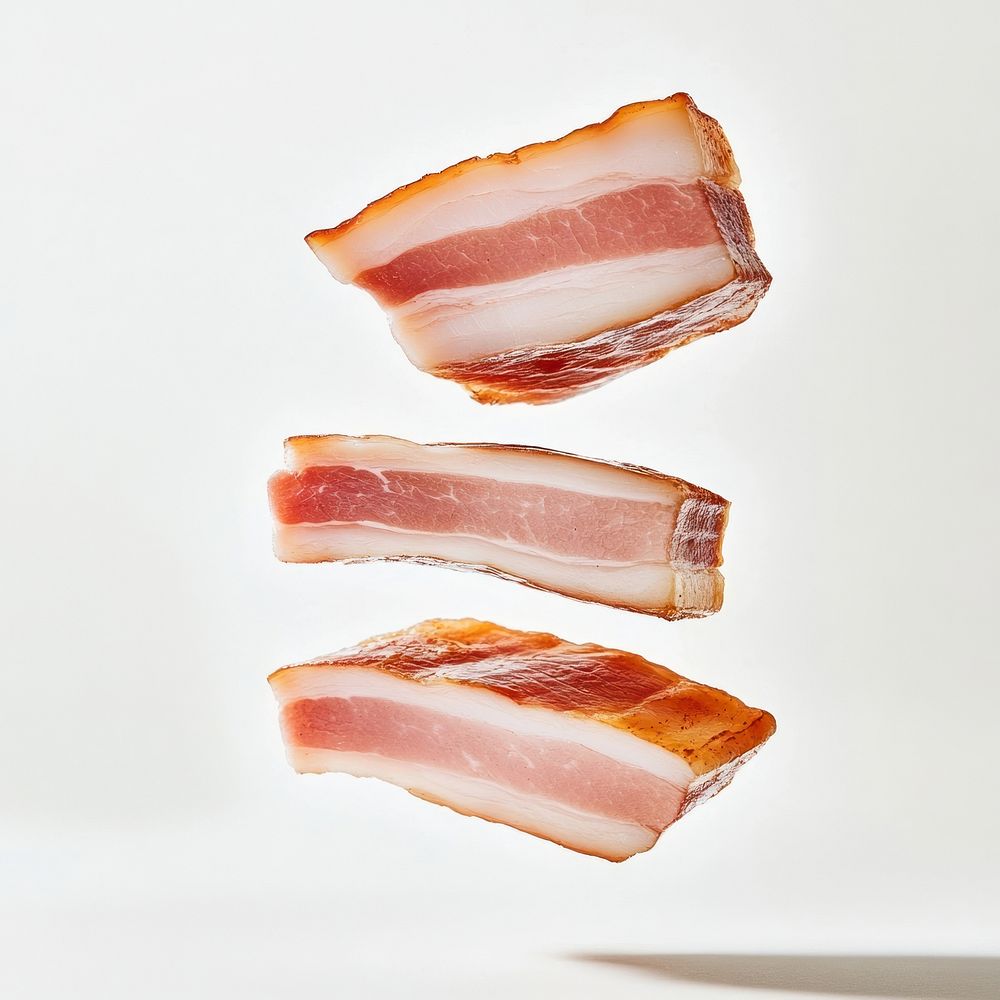 Bacons food floating meat. | Free Photo - rawpixel