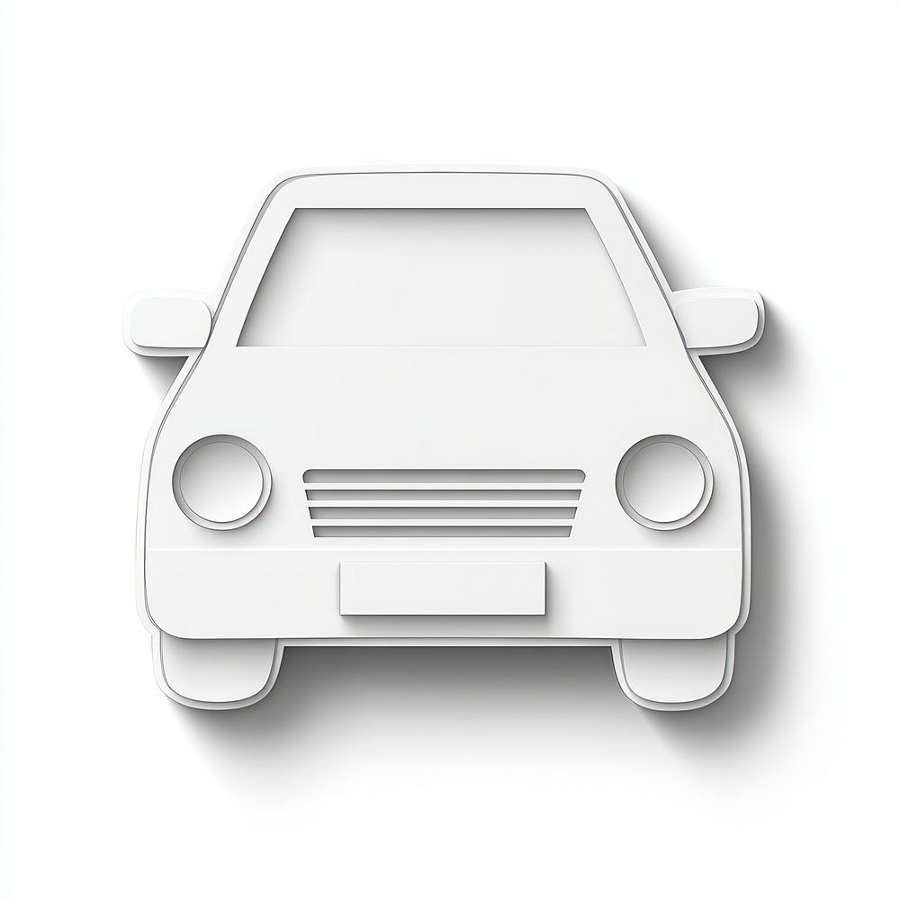 Car icon white vehicle paper. | Free Photo Illustration - rawpixel