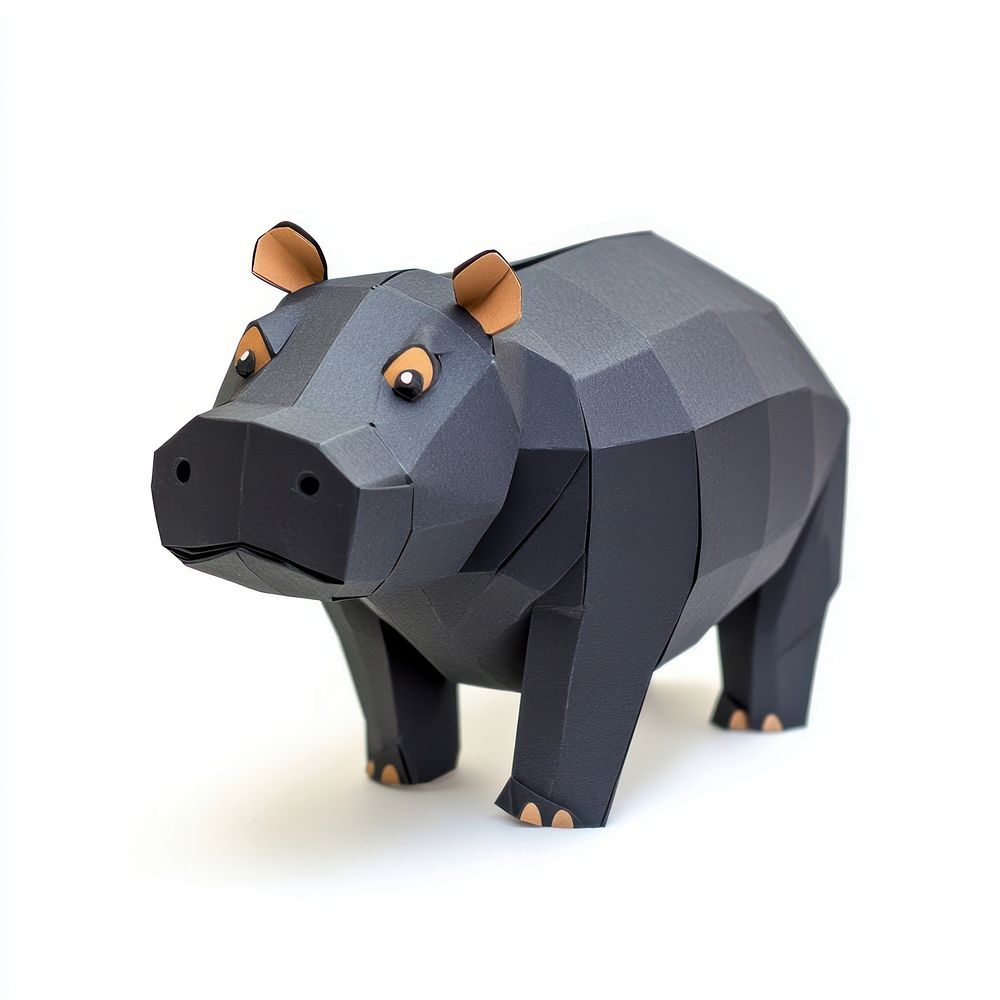 Pygmy hippo icon animal paper | Free Photo Illustration - rawpixel