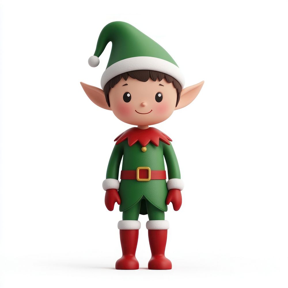 Christmas elf style cute character. | Free Photo Illustration - rawpixel