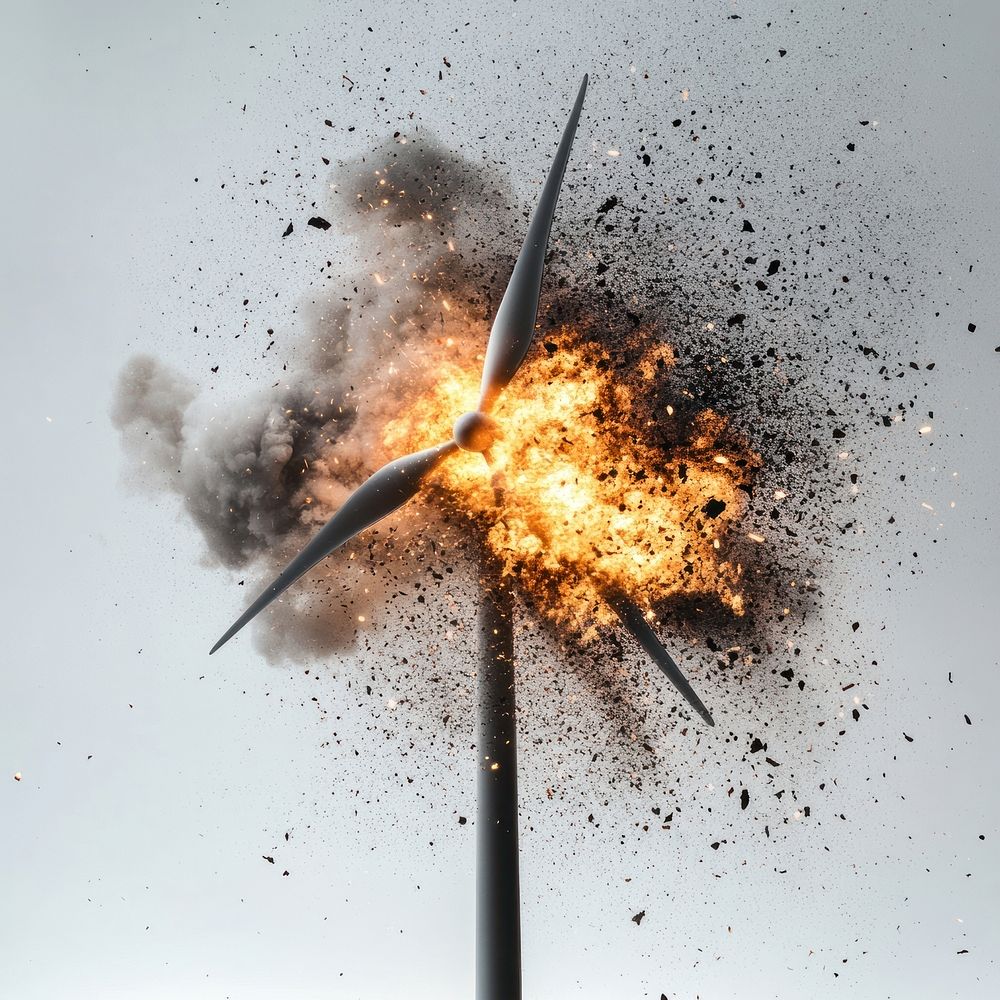 Turbine explosion wind environmental. | Free Photo - rawpixel
