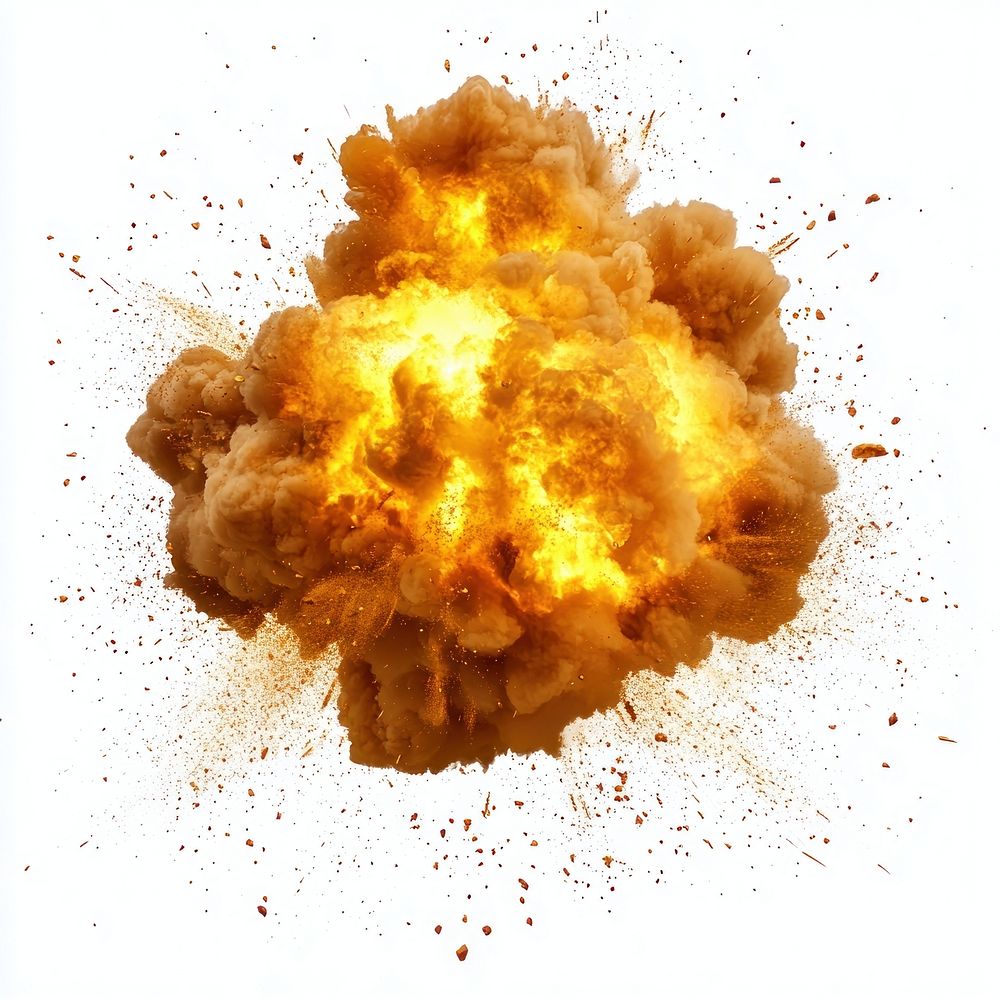 Yellow fire bomb explosion fireball | Free Photo - rawpixel