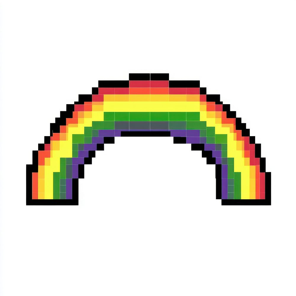 Six pixel rainbow icon vector | Free Photo Illustration - rawpixel