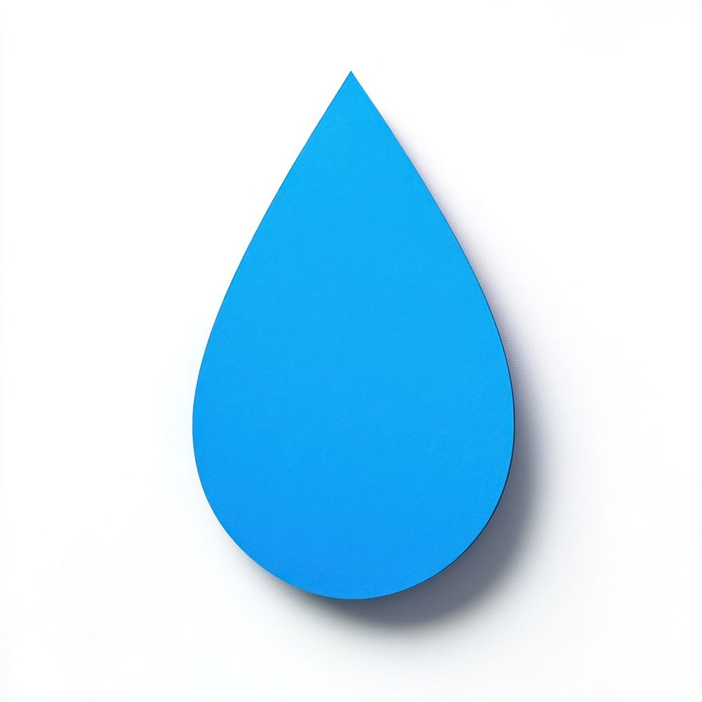 Paper craft blue raindrop minimalist | Free Photo - rawpixel