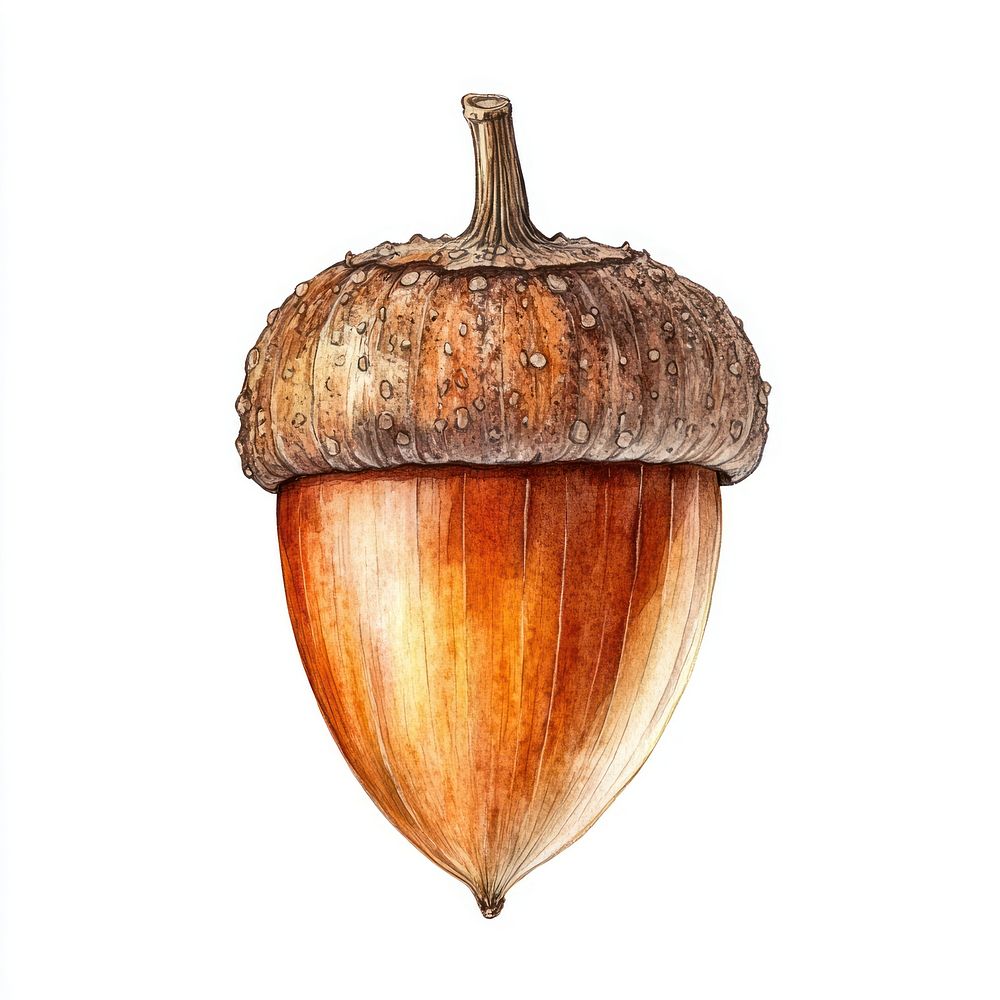 Floating Acorn acorn illustration watercolor. | Free Photo Illustration ...