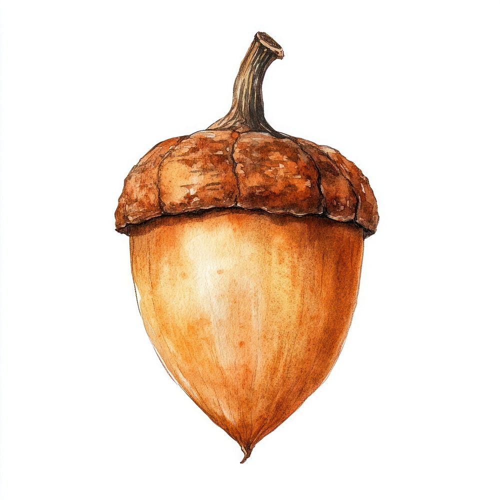 Floating Acorn acorn illustration watercolor. | Free Photo Illustration ...
