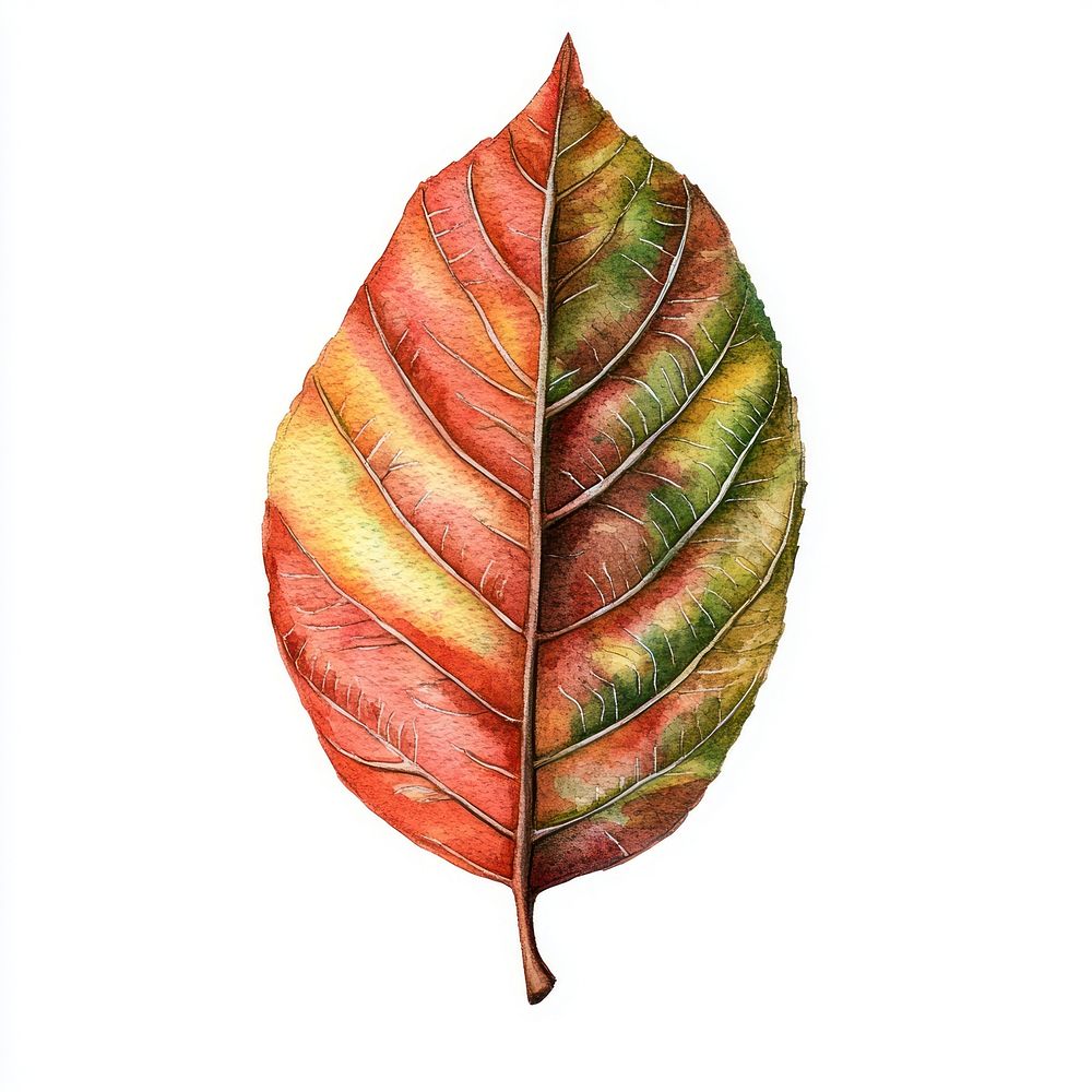 Sumac Leaf leaf illustration watercolor. | Free Photo Illustration ...