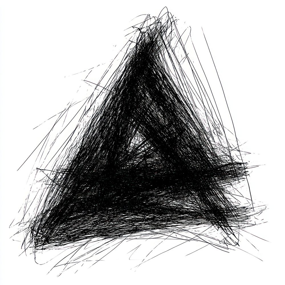 Triangle scribble abstract sketch lines. | Free Photo Illustration ...