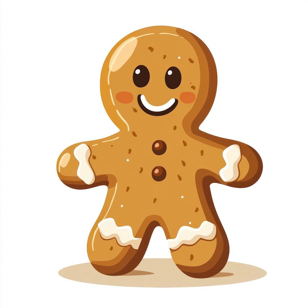 Cute illustration chubby Gingerbread Man | Free Photo Illustration ...