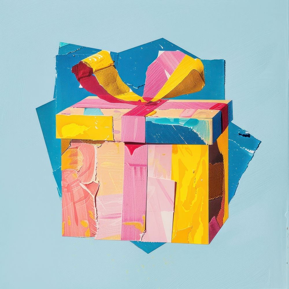 Gift box art illustration abstract. | Free Photo Illustration - rawpixel