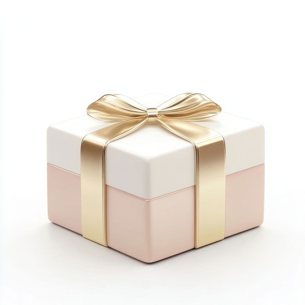 Gold white Gift Box gift | Free Photo Illustration - rawpixel