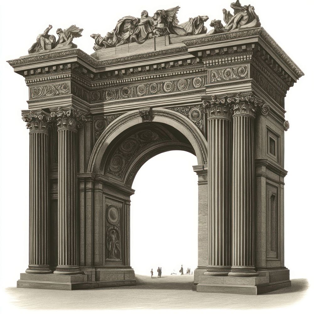 Semicircular Roman arch architecture classical | Free Photo - rawpixel