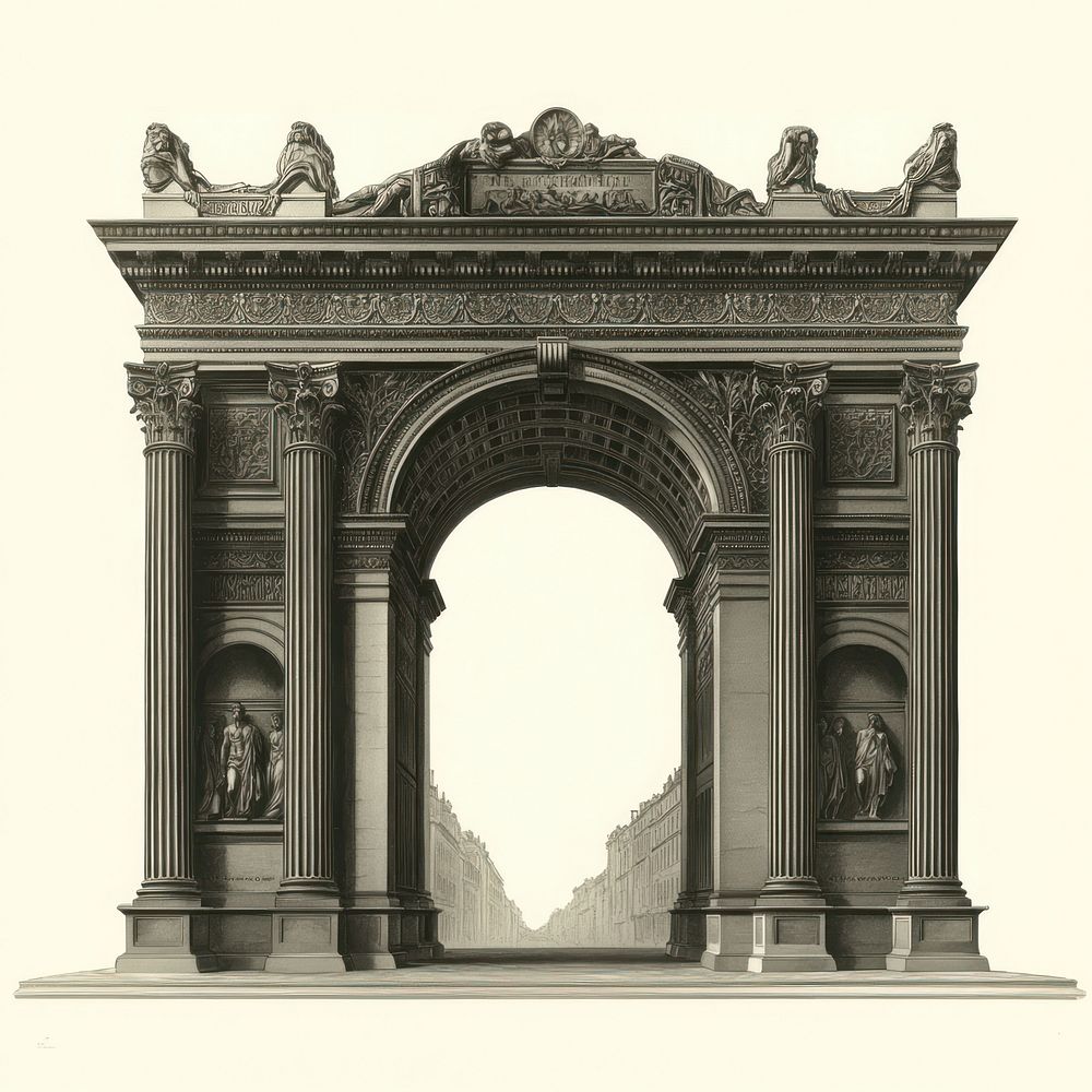 Semicircular Roman arch architecture classical | Free Photo - rawpixel
