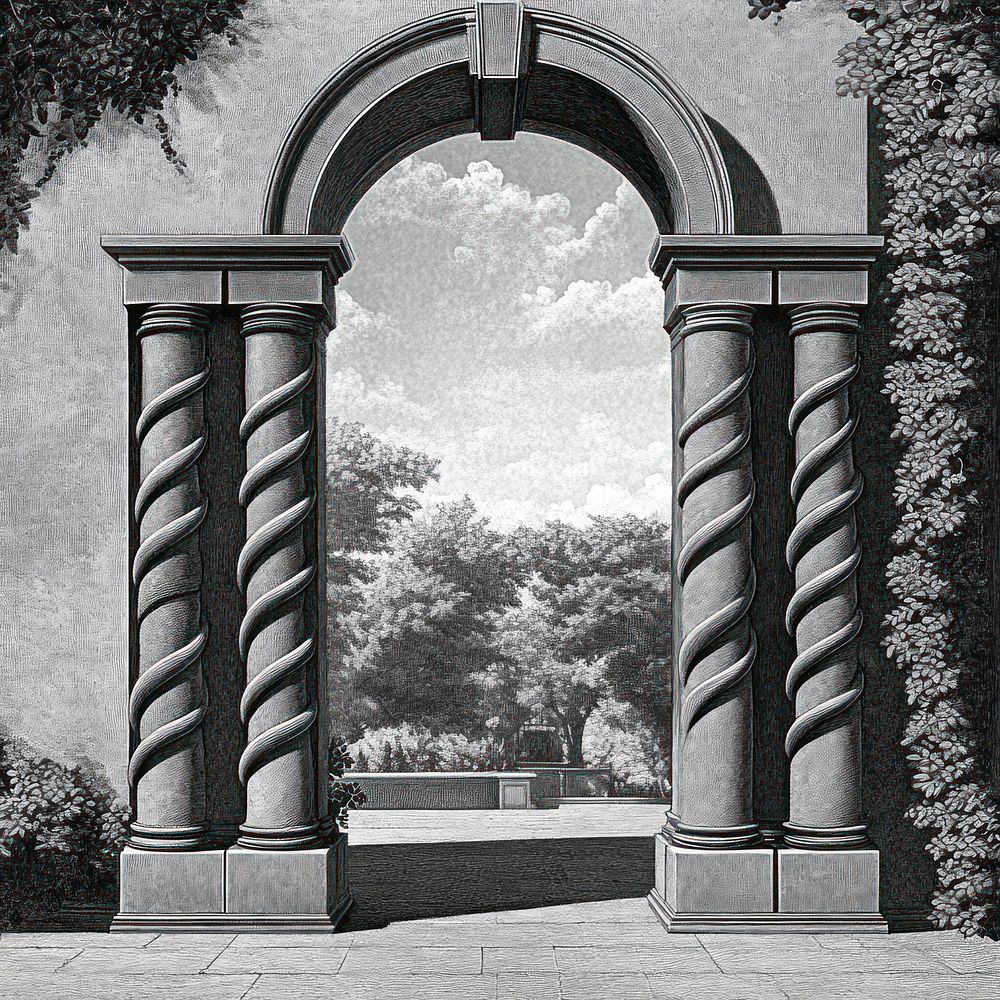 Rectangular arch architecture columns elegant. | Free Photo - rawpixel