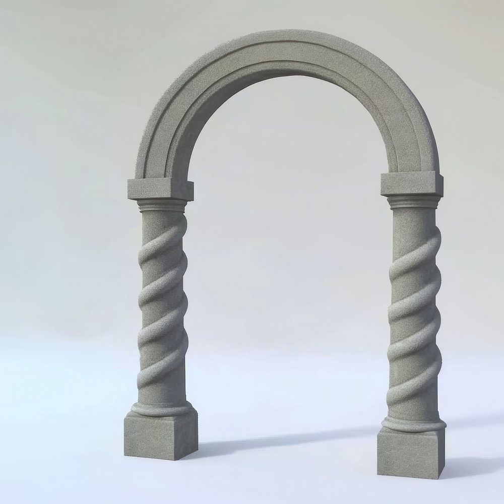 Rectangular arch architecture elegant columns. | Free Photo ...