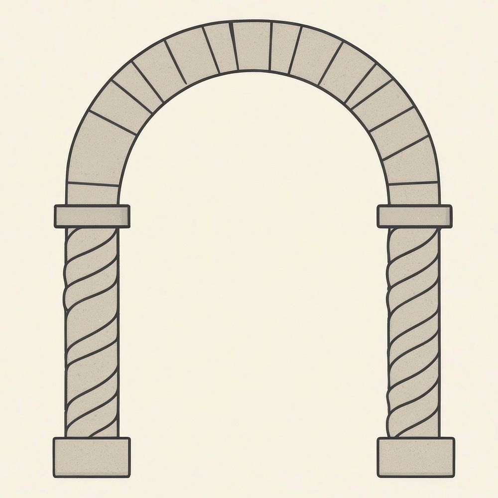 Rectangular arch architecture elegant columns. | Free Photo ...