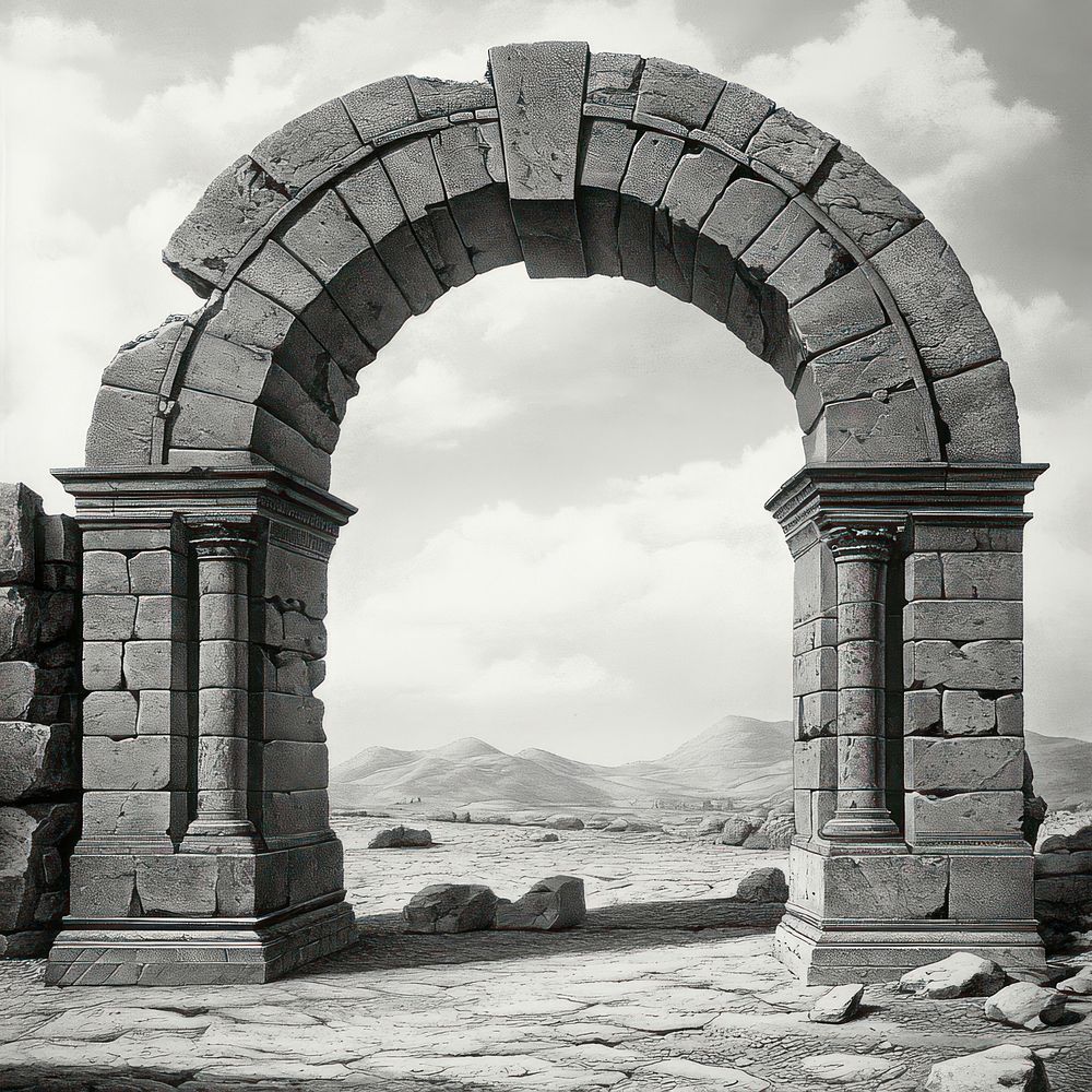 Romanesque arch architecture historical arched. | Free Photo - rawpixel