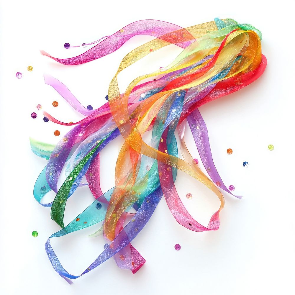 Photo Streamers multicolor decorative materials. | Free Photo - rawpixel