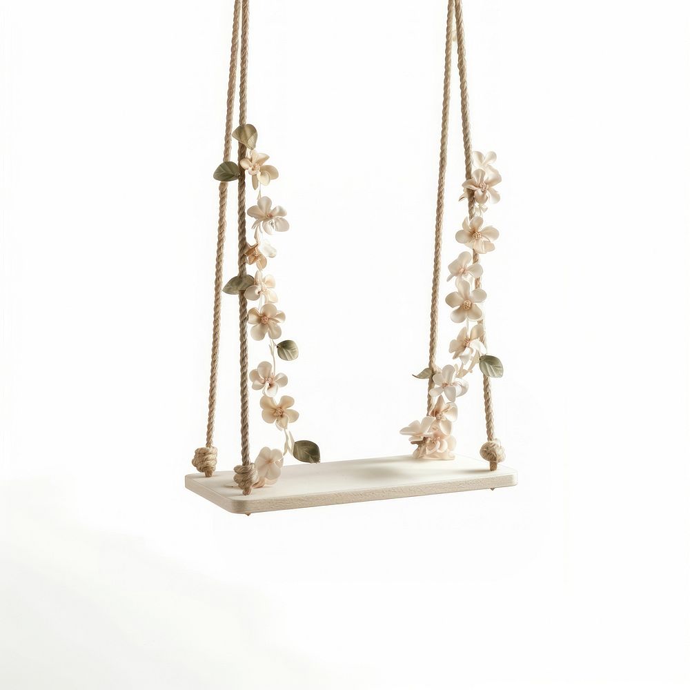 Cottagecore vintage flower swing white | Free Photo - rawpixel
