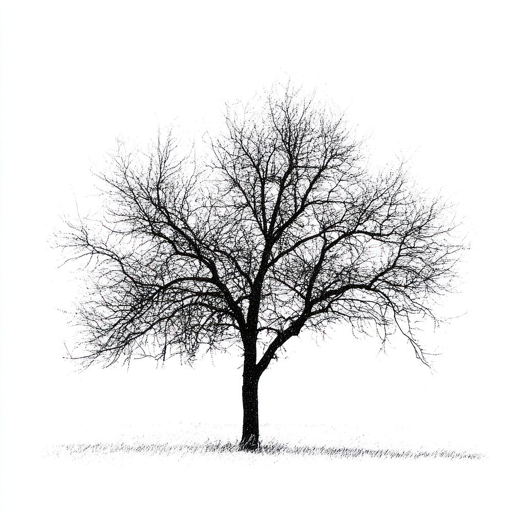 Tree retro photocopy stipple effect | Free Photo Illustration - rawpixel