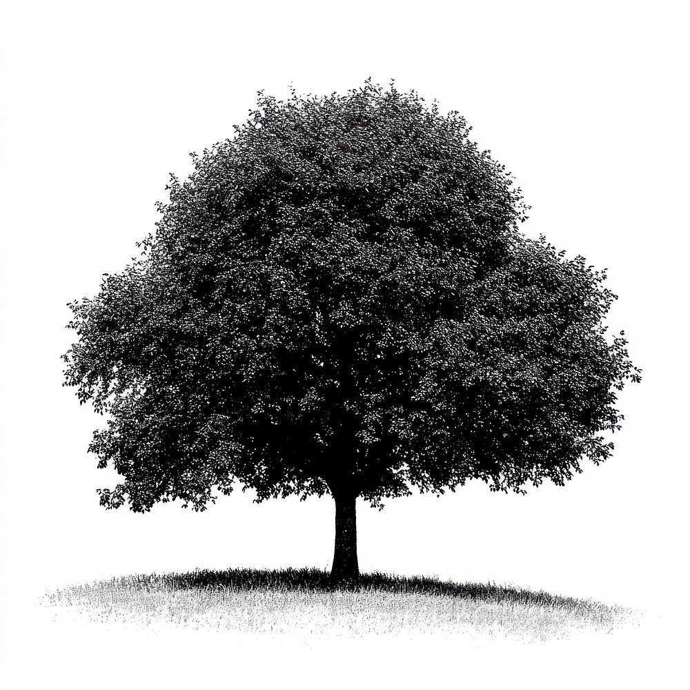 Tree retro photocopy stipple effect | Free Photo Illustration - rawpixel
