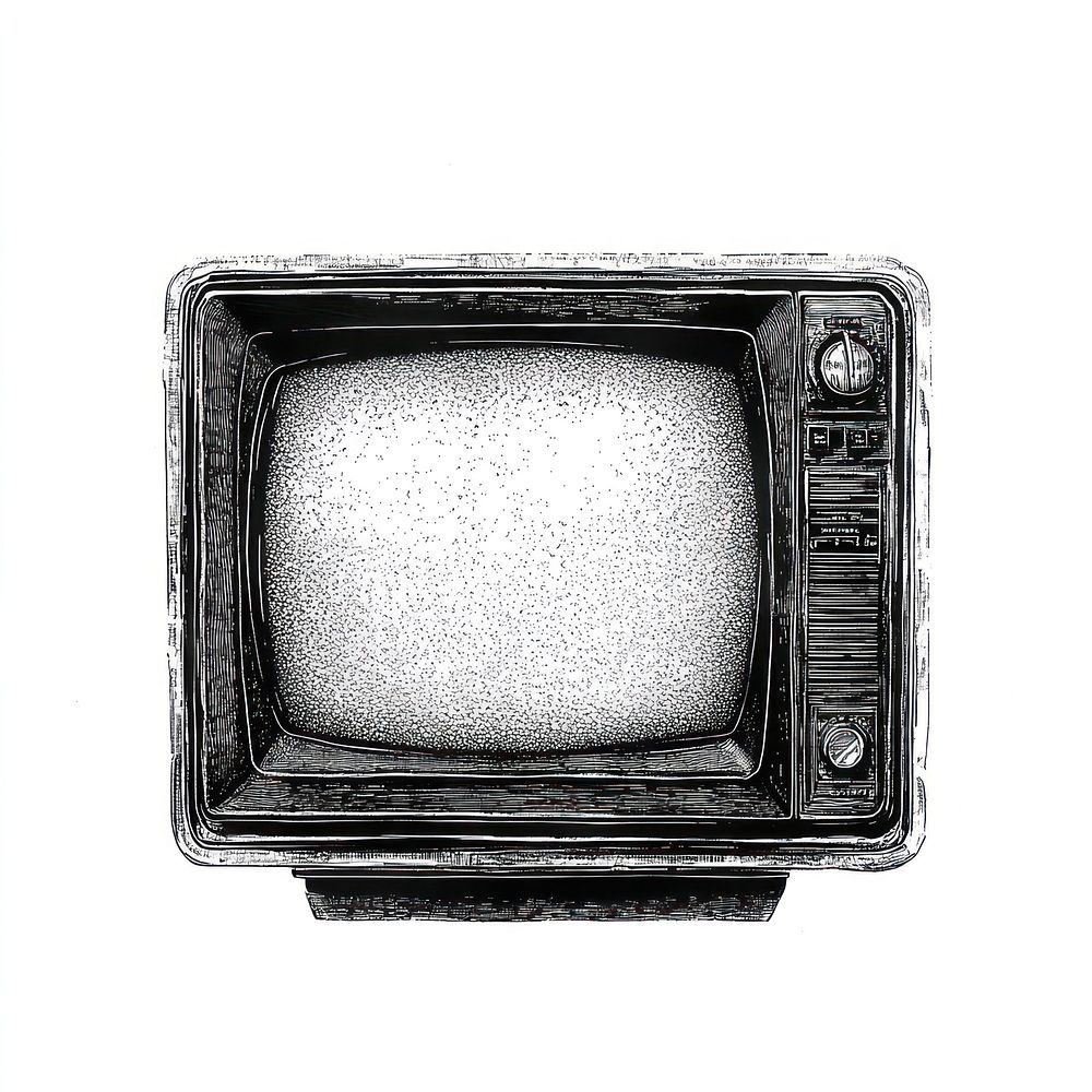 Tv retro photocopy stipple effect | Free Photo Illustration - rawpixel