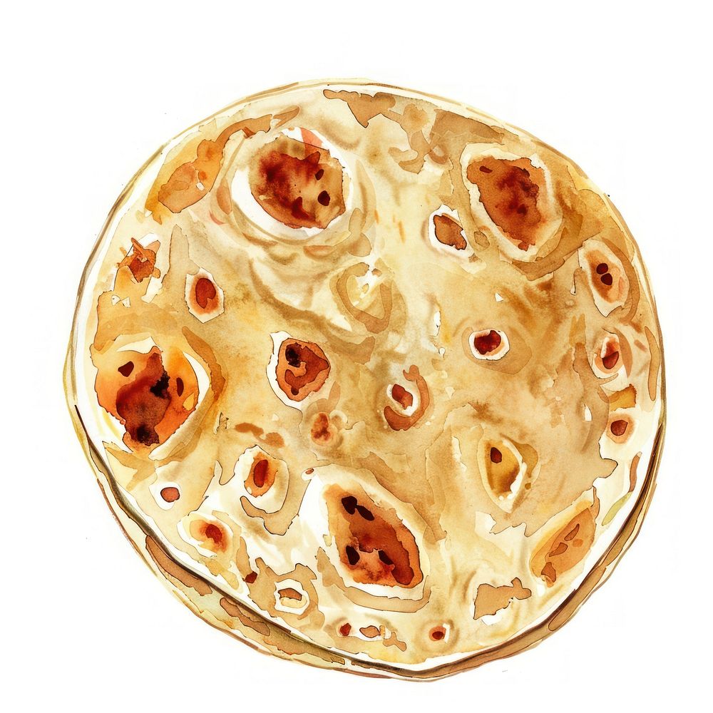 An isolated Roti food illustration | Free Photo Illustration - rawpixel