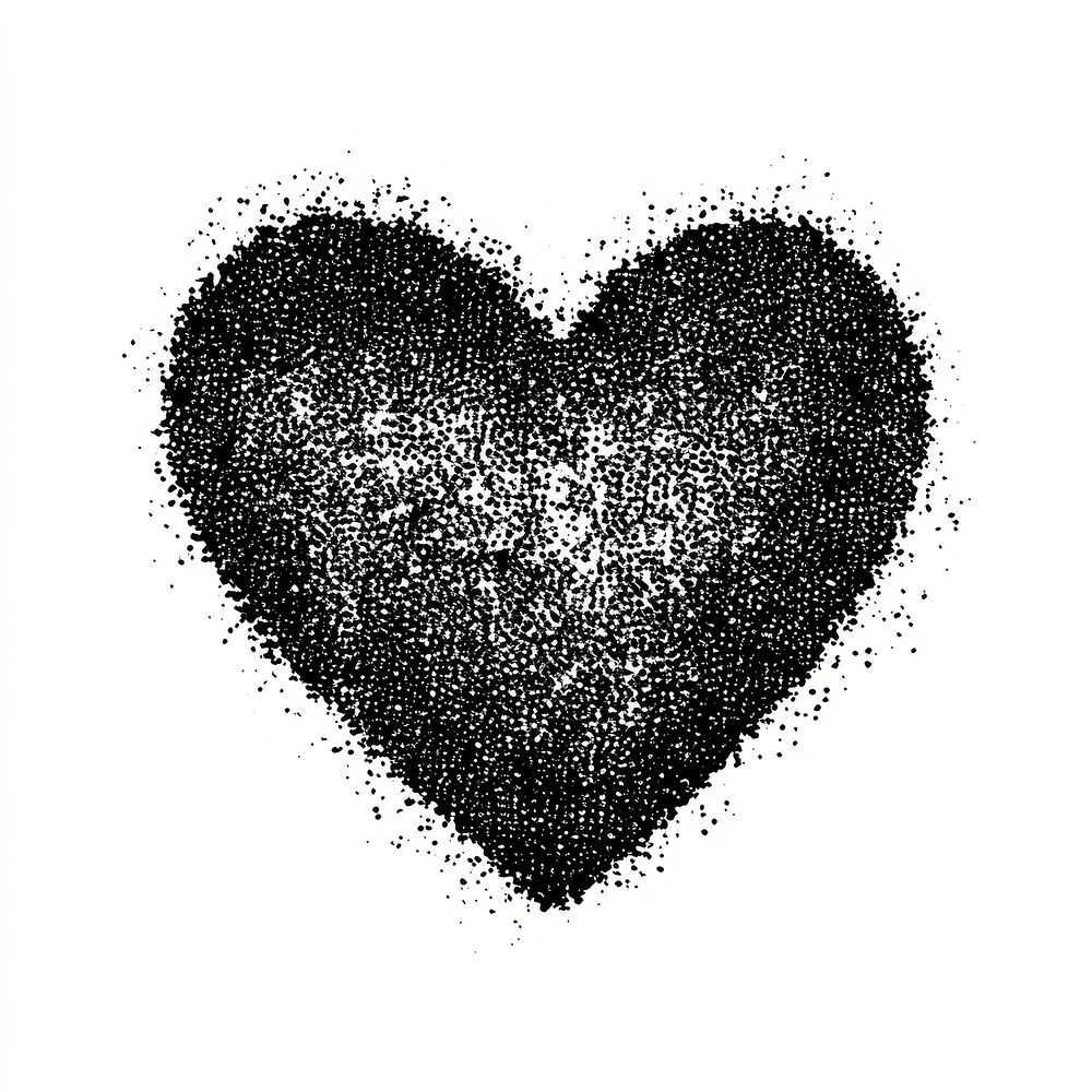 Heart retro photocopy stipple effect | Free Photo Illustration - rawpixel