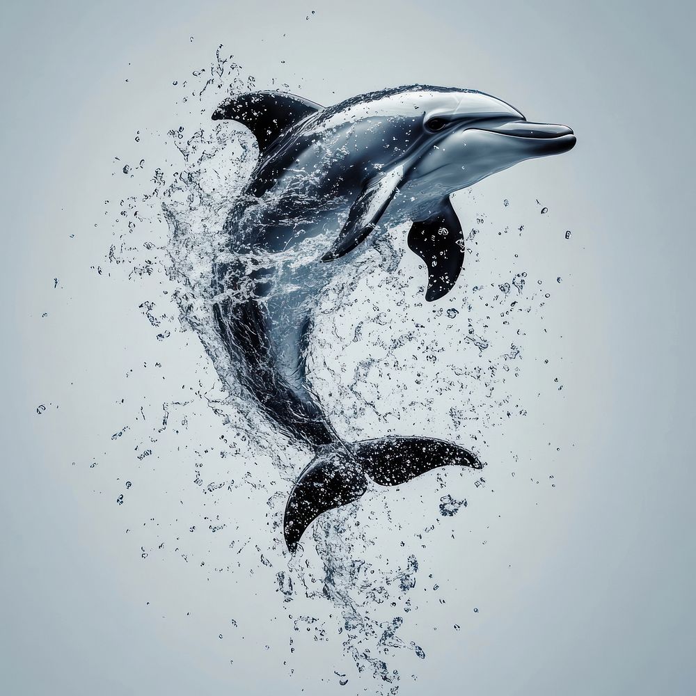 Dolphin animal splash water | Free Photo - rawpixel